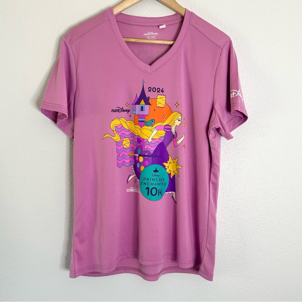 Rundisney Princess 2024 Rapunzel 10k Shirt Xl - Gem